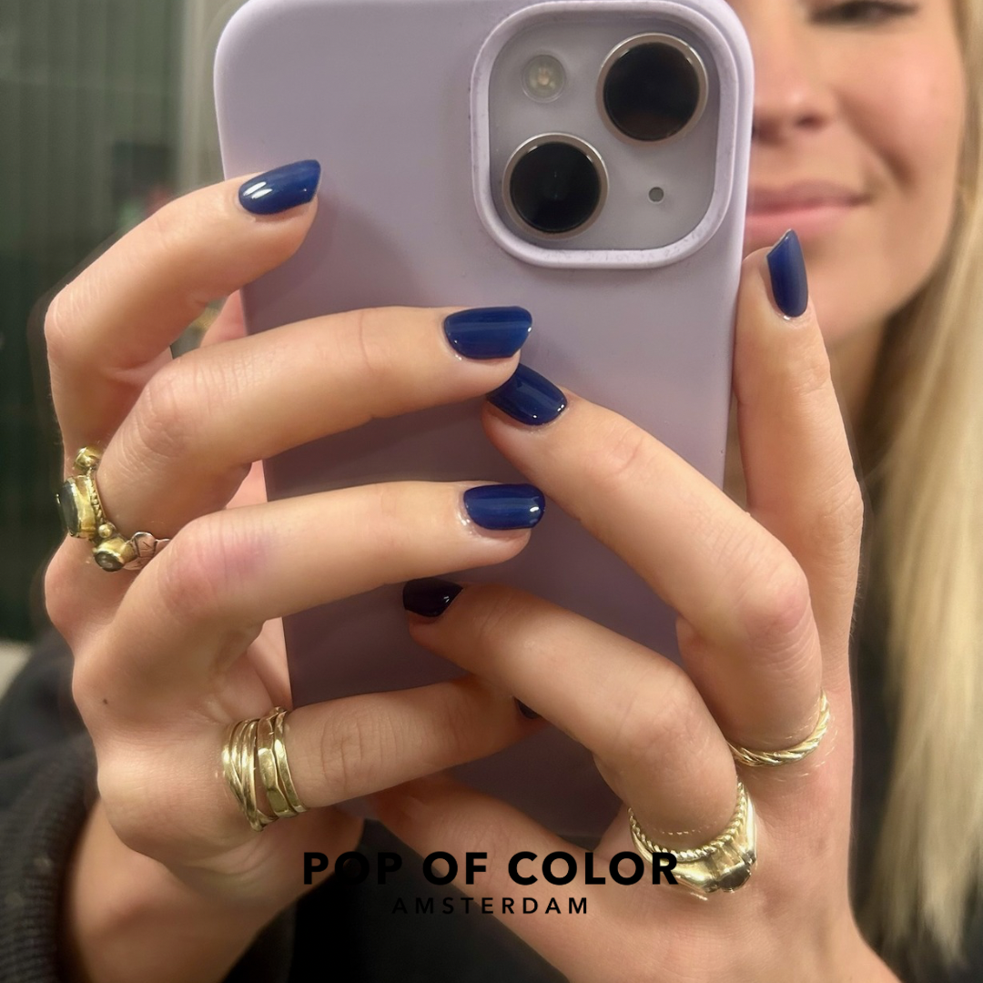 Pop of Color Amsterdam - Gel Nail Wraps - Dark Blue