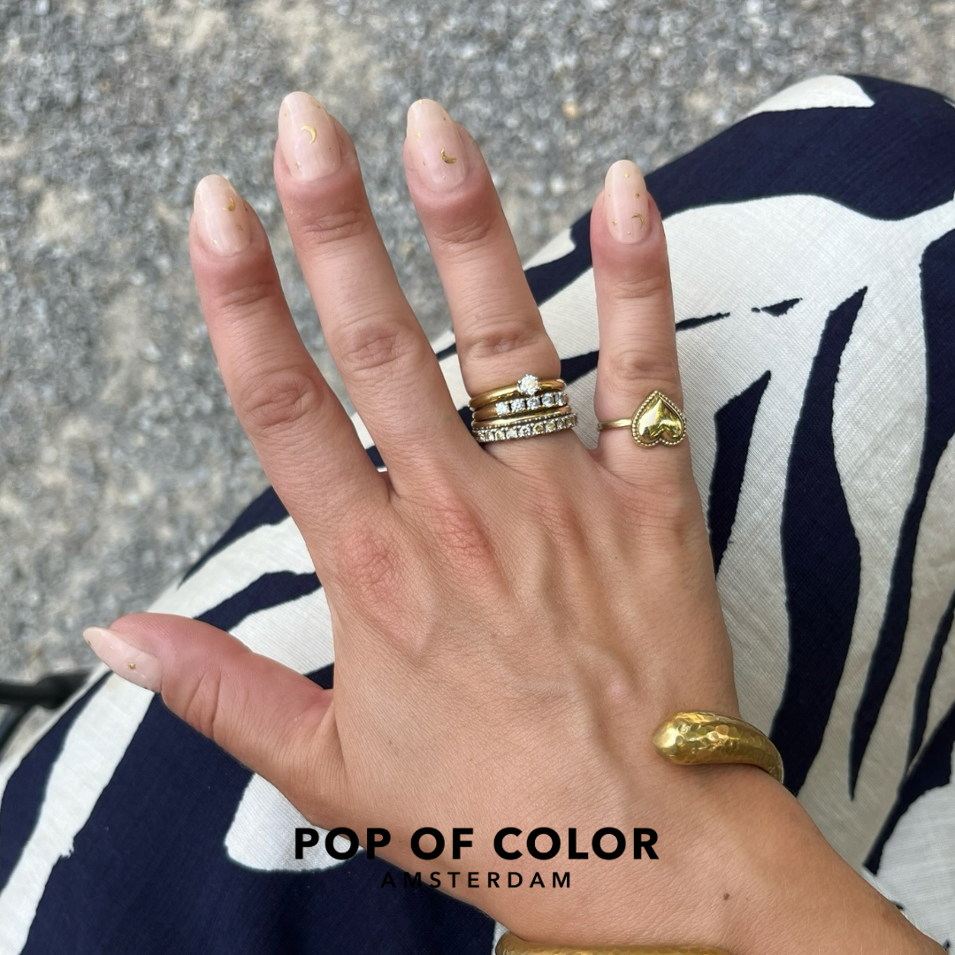 Pop of Color Amsterdam - Gel Nail Wraps - BIAB Gold Nail Art