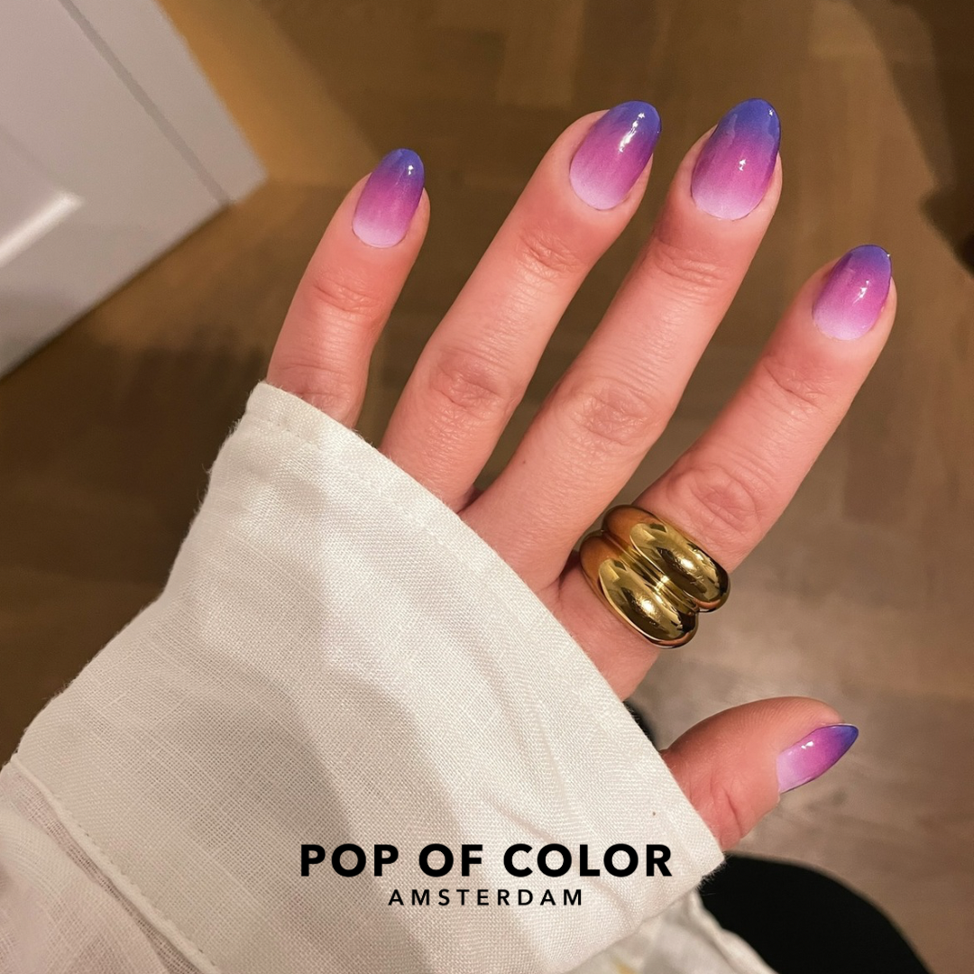 Pop of Color Amsterdam - Gel Nail Wraps - Purple Nail Art