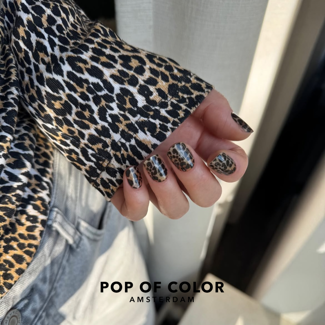 Pop of Color Amsterdam - Gel Nail Wraps - Leopard Nail Art